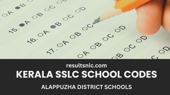 Kerala SSLC School Codes Alappuzha District - resultsnic.com