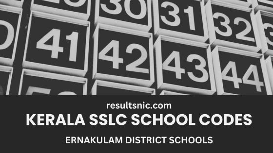 Kerala SSLC School Codes Ernakulam District - resultsnic.com