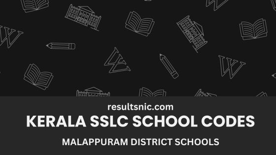 Kerala SSLC School Codes Malappuram District - resultsnic.com